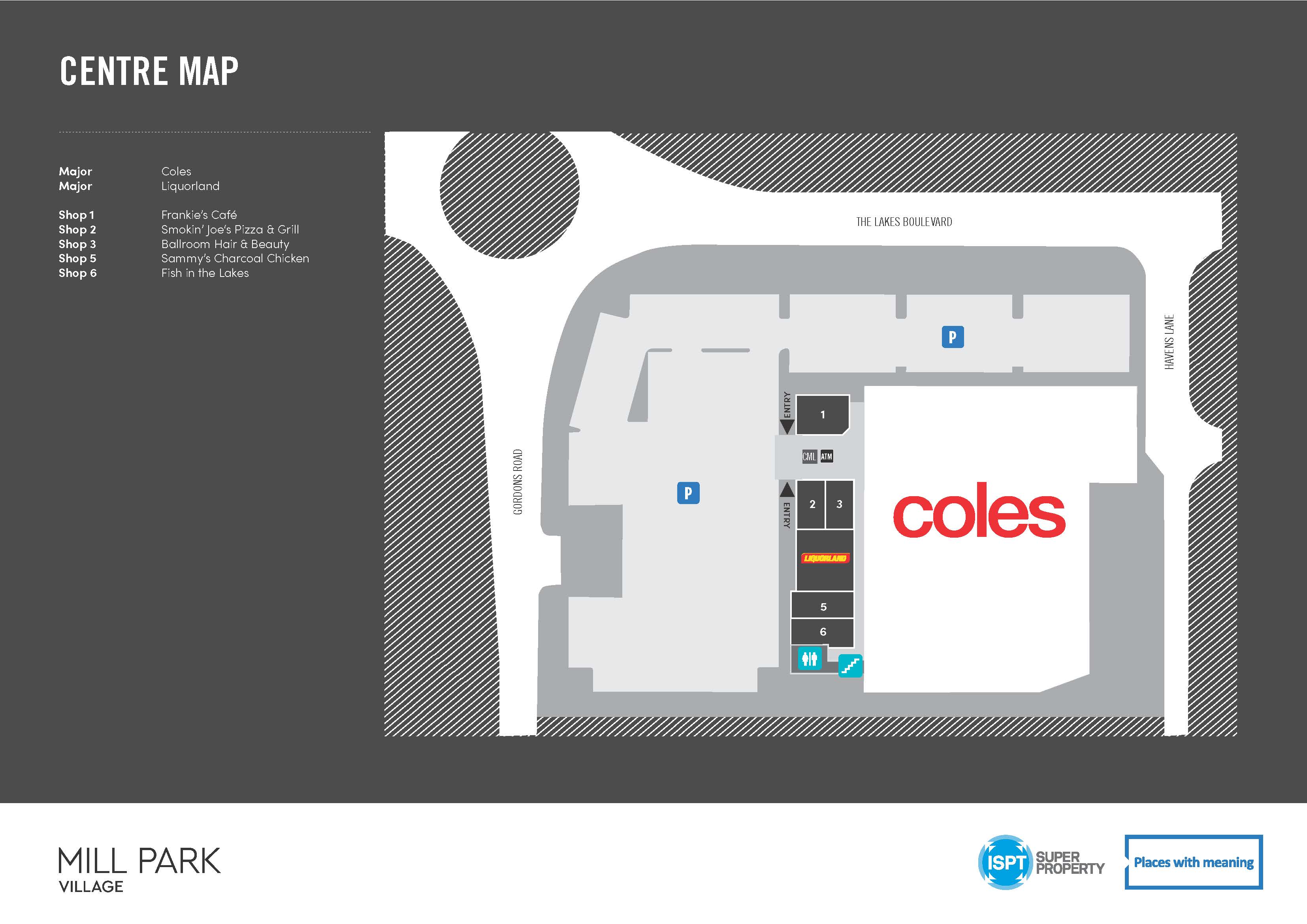 Store Directory Map | Mill Park Village